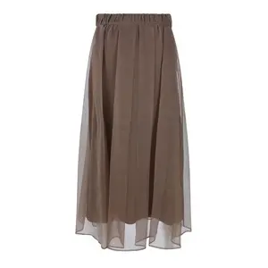 Brunello Cucinelli Flared Midi Skirt
