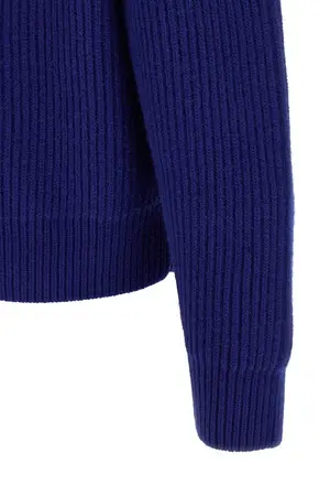 JIL SANDER Fisherman's Rib Knit Crew Neck Sweater