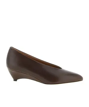 JIL SANDER Arc Pointed Toe Pumps - Brown