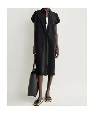 TOTEME Button-fastening Sleeveless Midi Shirt Dress