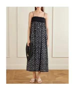 Posse Slip Dress With Floral Print And Lace Details