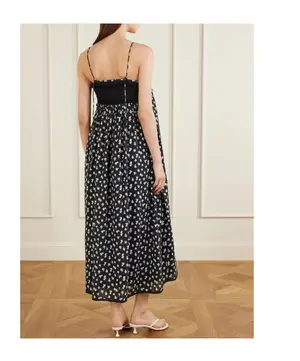 Posse Slip Dress With Floral Print And Lace Details