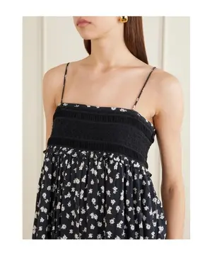 Posse Slip Dress With Floral Print And Lace Details