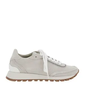 Brunello Cucinelli Low Top Lace-up Sneakers - Gray