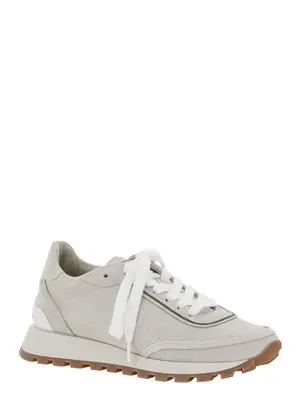 Brunello Cucinelli Low Top Lace-up Sneakers - Gray
