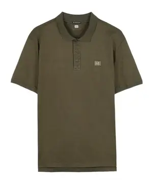 C.P. COMPANY Logo Patch Polo Shirt