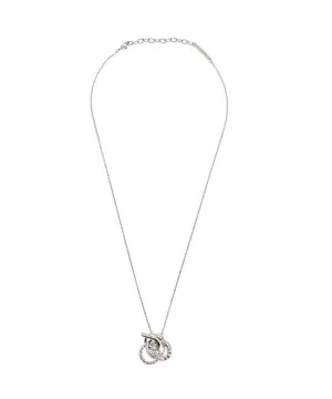 FERRAGAMO Gancini Pendant Necklace - Silver