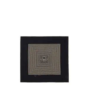 TOTEME Patterned Scarf - Black