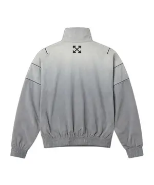Off-White Logo Embroidered Zip-up Jacket