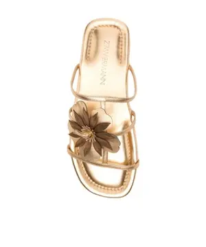 Zimmermann Strappy Flat Sandals With Floral Embellishment