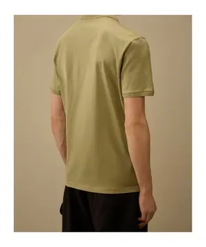 C.P. COMPANY Logo Patch Polo T-shirt