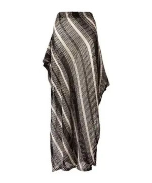 Missoni Striped Embroidered Mesh Skirt