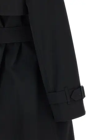 Burberry Single-breasted Trench Coat - Black