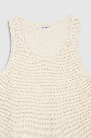 ANINE BING Crew Neck Knit Vest