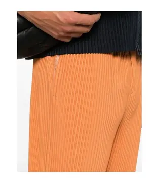 Issey Miyake Homme Plissé Cropped Plissé Trousers