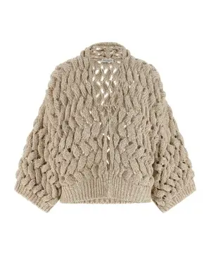 Brunello Cucinelli Chunky Knit Openwork Cardigan