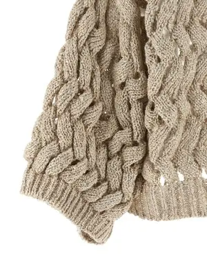 Brunello Cucinelli Chunky Knit Openwork Cardigan