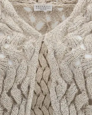 Brunello Cucinelli Chunky Knit Openwork Cardigan