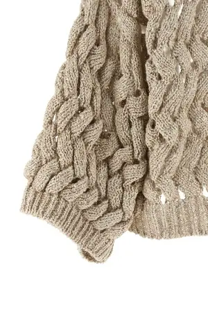Brunello Cucinelli Chunky Knit Openwork Cardigan