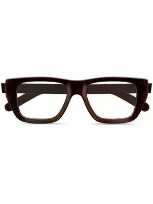 Gucci Rectangle Frame Glasses - Brown