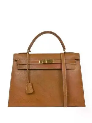 Hermès 1994 Pigskin Kelly 32 Sellier Handbag - Brown