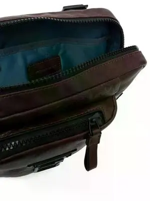 PIQUADRO Logo Plaque Messenger Bag