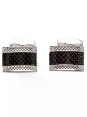 Tateossian Embossed Enamel Cufflinks