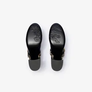 Burberry Check Strap Leather Robin Shoes