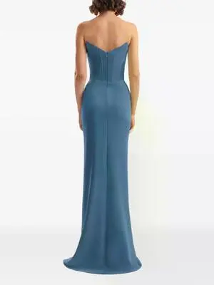 GEMY MAALOUF Strapless Corset Dress With Draping