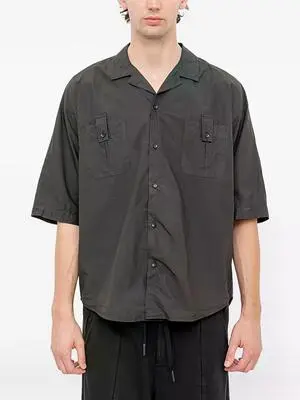 Andrea Ya'aqov Patch-pocket Short-sleeve Shirt - Black