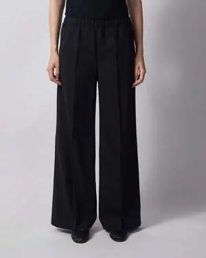 HOUSE OF DAGMAR Elastic Waist Wool Trousers