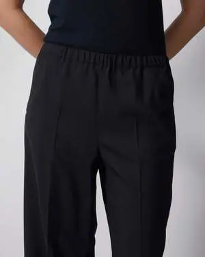 HOUSE OF DAGMAR Elastic Waist Wool Trousers