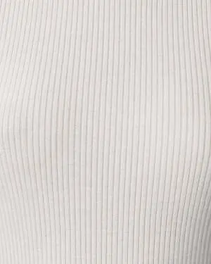 Stylein Fitted Sleeveless Ribbed Knit Turtleneck Top