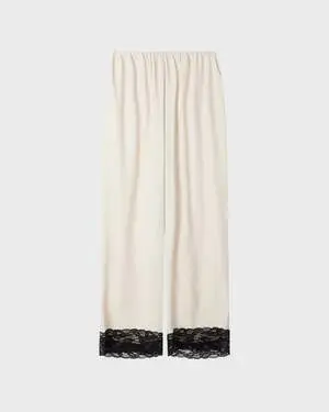 Stylein Monteroni Lace Trim Wide Leg Trousers