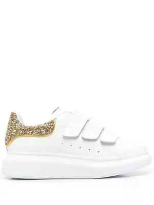 Alexander McQueen Touch-strap Low-top Sneakers - White