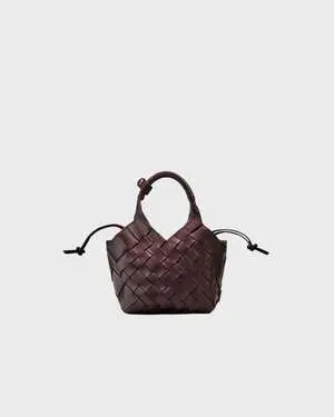 CALA & JADE Misu Mini Woven Leather Bag