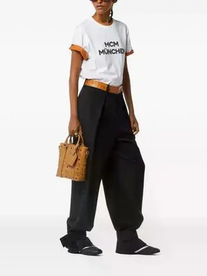 Mcm Visetos Logo-print Tote Bag