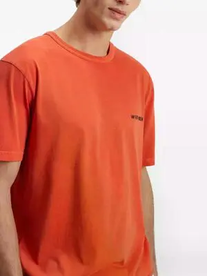 Woolrich Garment-dyed Graphic-print T-shirt
