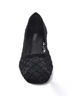Casadei Embellished Mesh Pumps