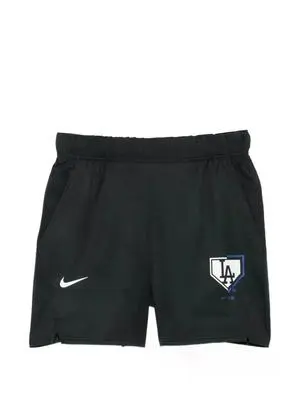 Nike Mlb Logo-print Shorts - Black