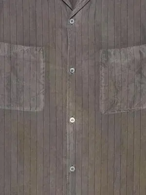 Comme Des Garçons Pinstriped Camp-collar Shirt