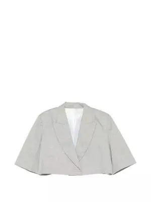 PT TORINO Cropped Jacket - Grey