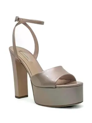 Casadei Patty Patent-finish Platform Sandals