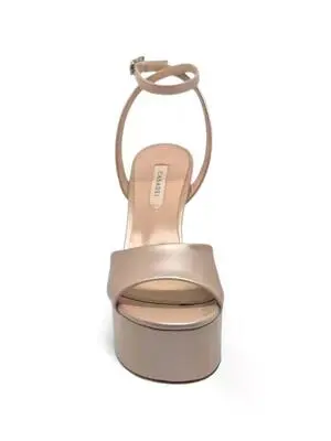 Casadei Patty Patent-finish Platform Sandals