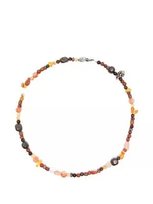 COLLANINE COLORATE Terra Beaded Necklace - Brown