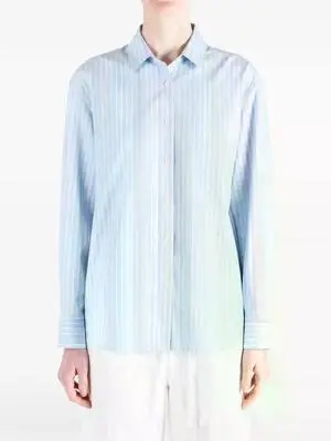 Auralee Striped Wool Shirt