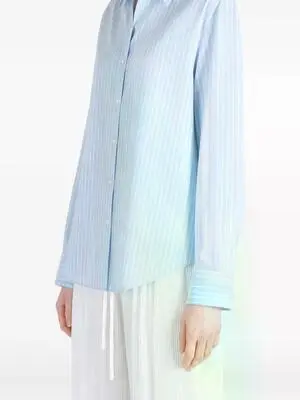 Auralee Striped Wool Shirt