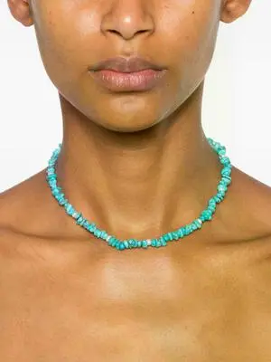 COLLANINE COLORATE Turquoise Pearl-embellished Necklace