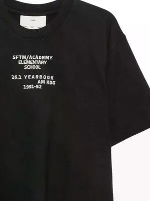 SONG FOR THE MUTE Slogan-print T-shirt - Black