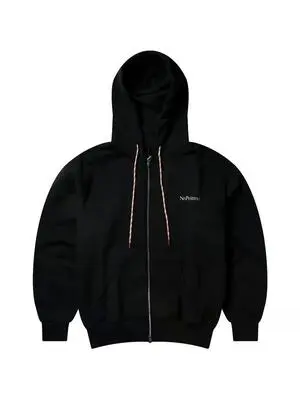 NO PROBLEMO Mini Logo-print Zip-up Hoodie